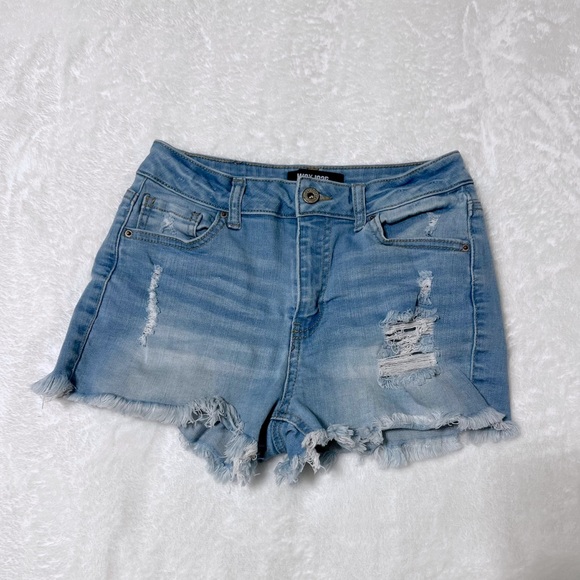 Wax Jean | Shorts | Blue Denim Ripped Jean Shorts | Poshmark